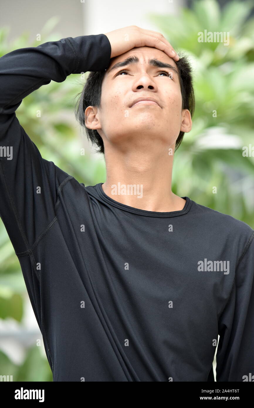 An Adult Male And Memory Loss Stock Photo - Alamy