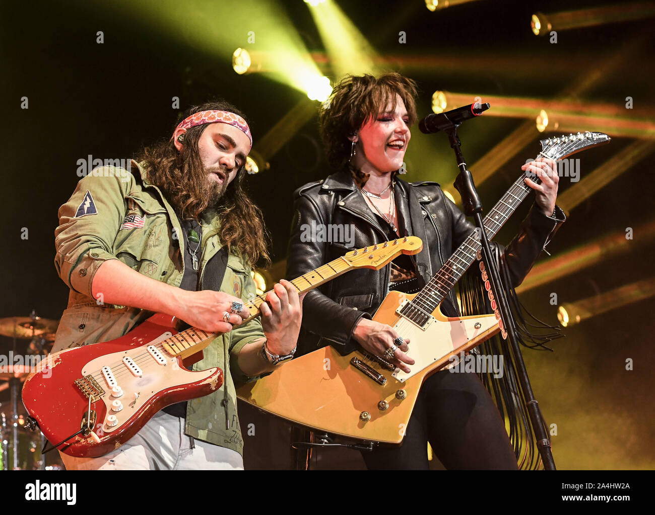 October 13, 2019, Ontario, CA, U.S: Joe Hottinger and Lzzy Hale for ...