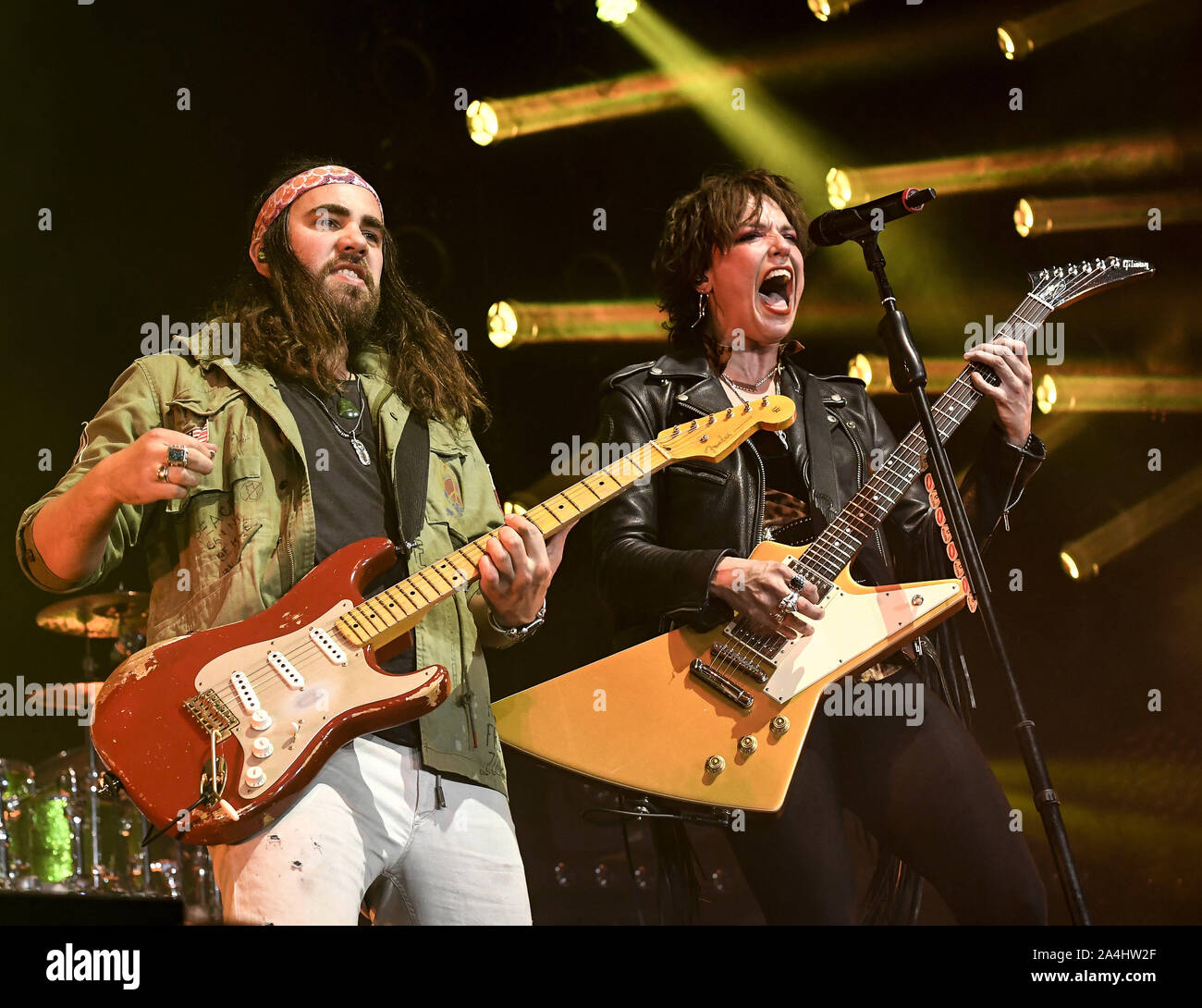 October 13, 2019, Ontario, CA, U.S: Joe Hottinger and Lzzy Hale for ...