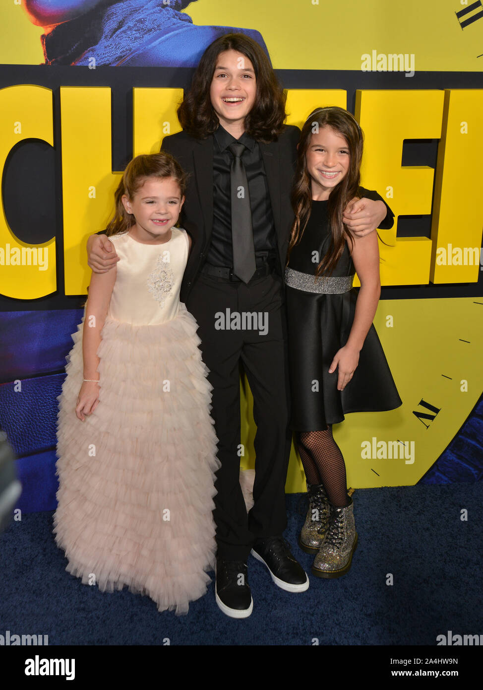 Los Angeles, USA. 15th Oct, 2019. Adelynn Spoon, Dylan Schombing, Lily ...