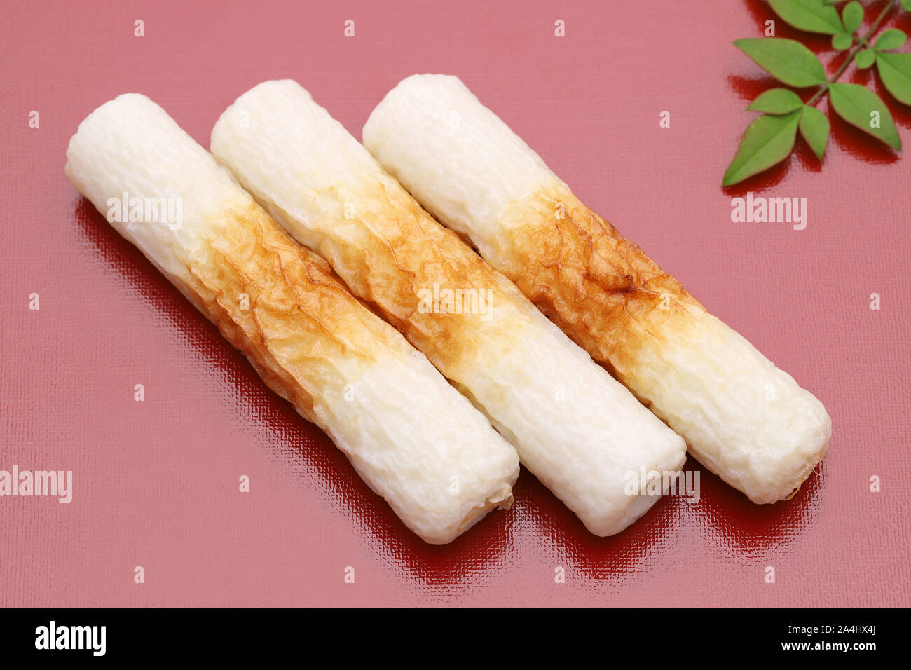 Japanese food, Chikuwa kamaboko Stock Photo - Alamy