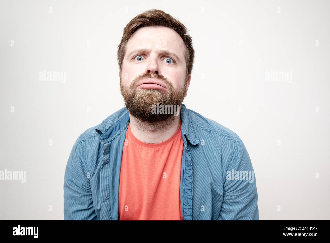Expression pouting male looking hi-res stock photography and images - Alamy