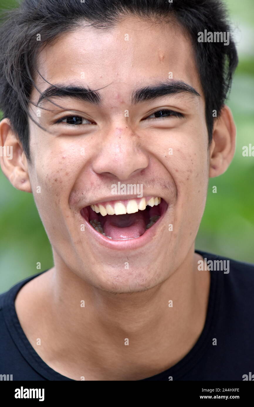 Happy Handsome Person Stock Photo - Alamy