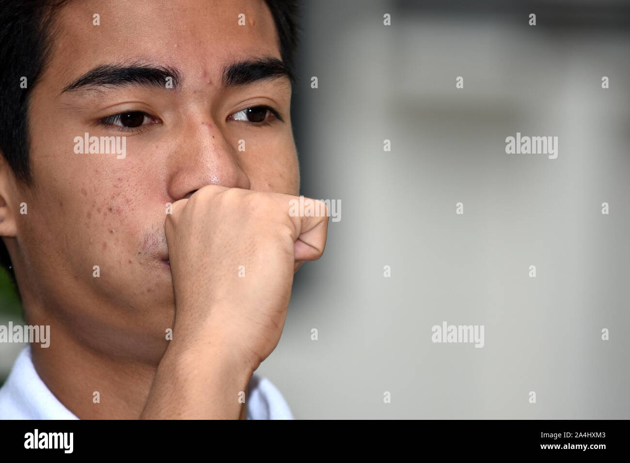 Young Filipino Male And Illness Stock Photo - Alamy