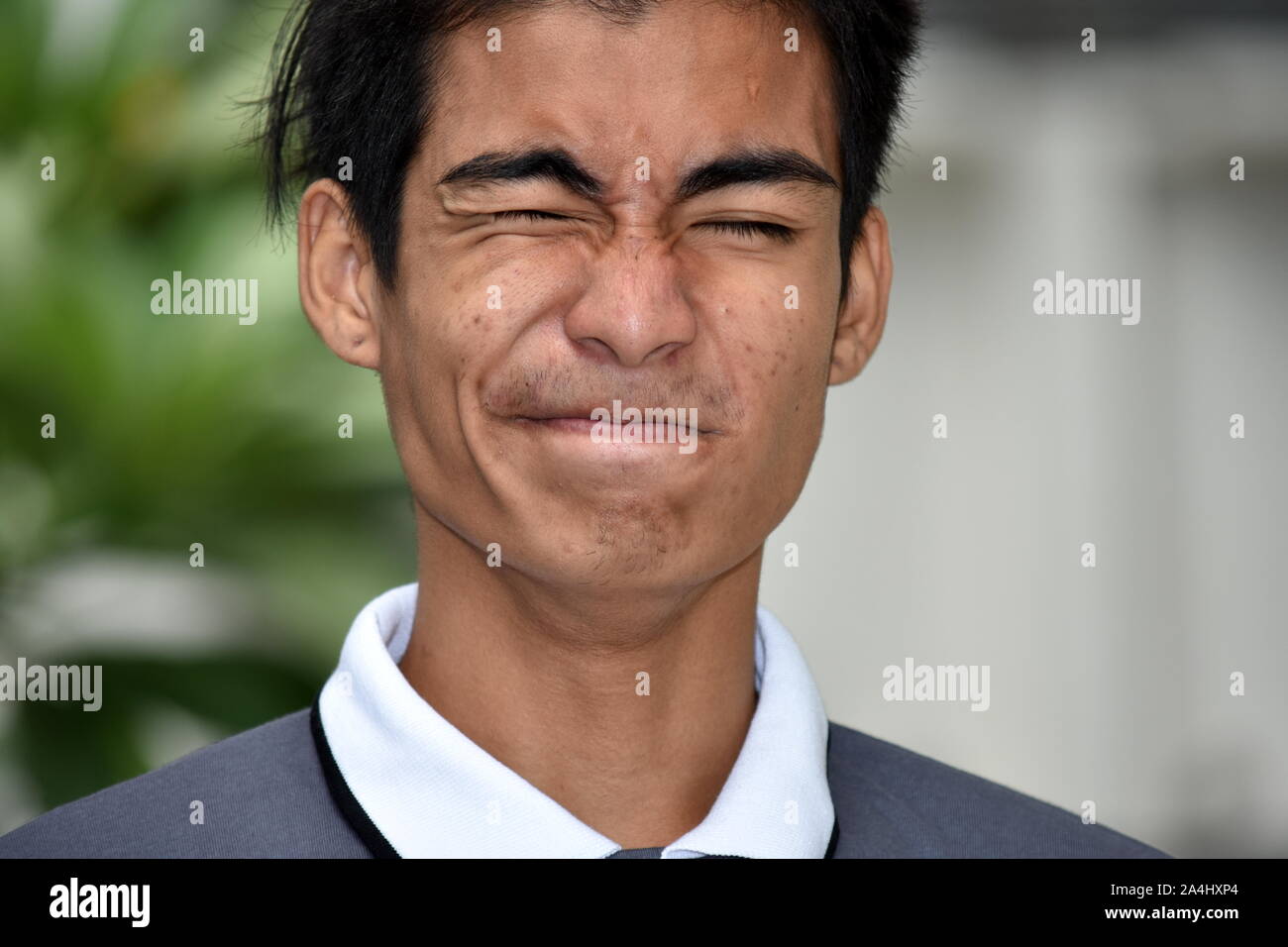Stressed Adult Male Stock Photo - Alamy