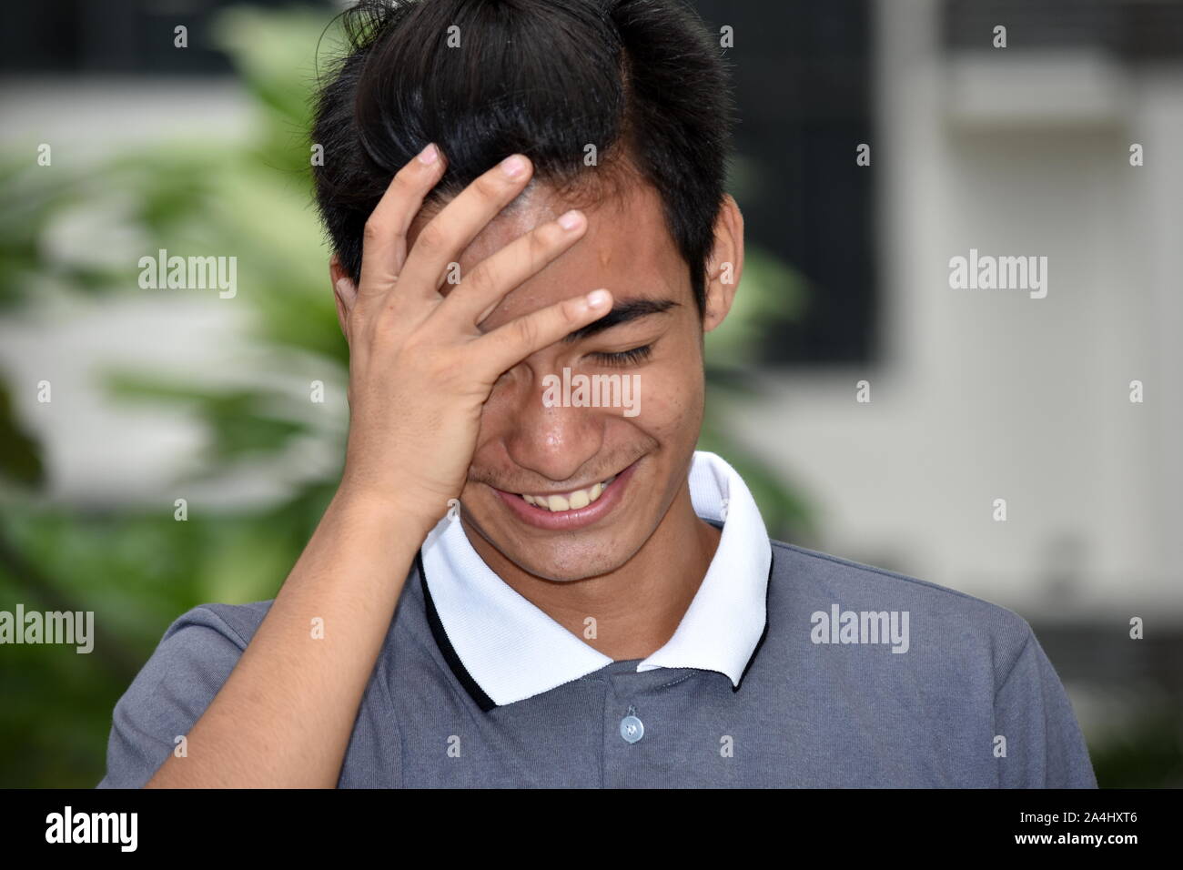 Sad Asian Adult Male Stock Photo - Alamy