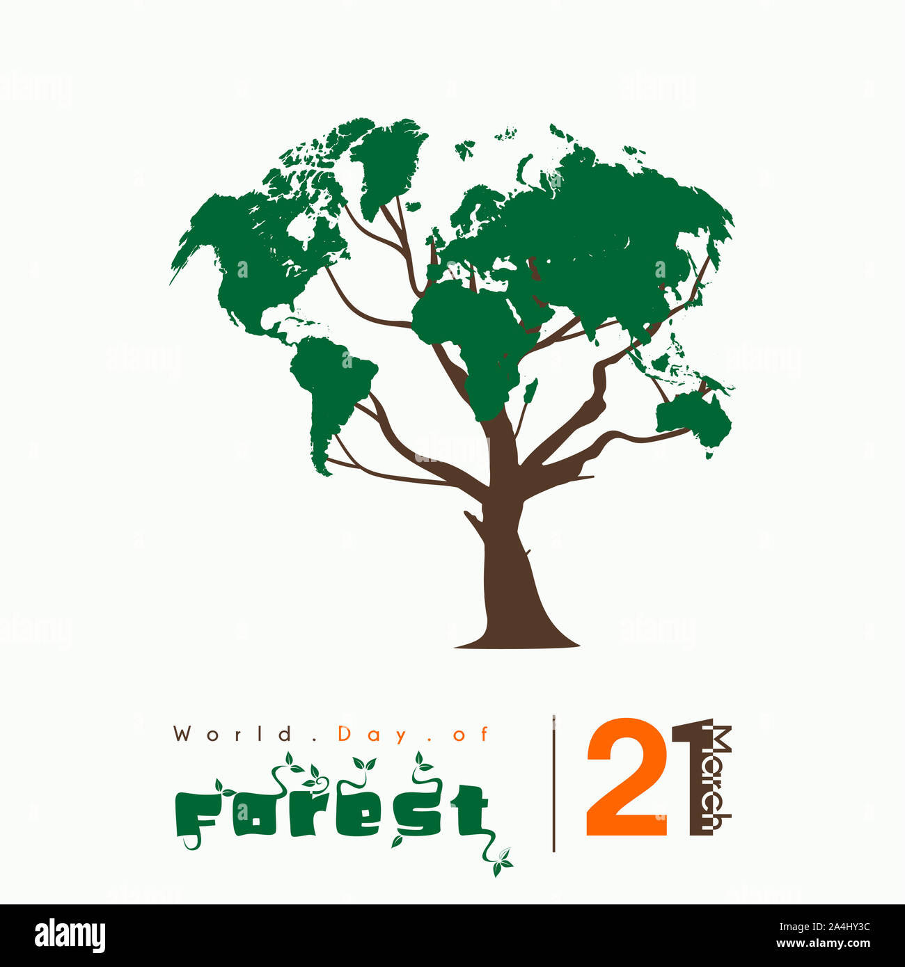 Green tree logo vector Cut Out Stock Images & Pictures - Alamy