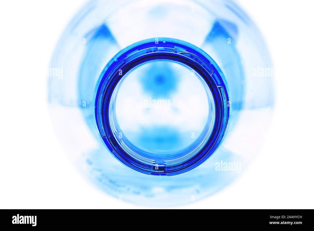 Open Plastic Bottle with Visible Finish, Thread, Neck and Blurred ...