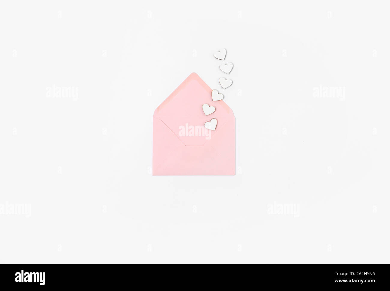 Flat love letter on Cut Out Stock Images & Pictures - Alamy