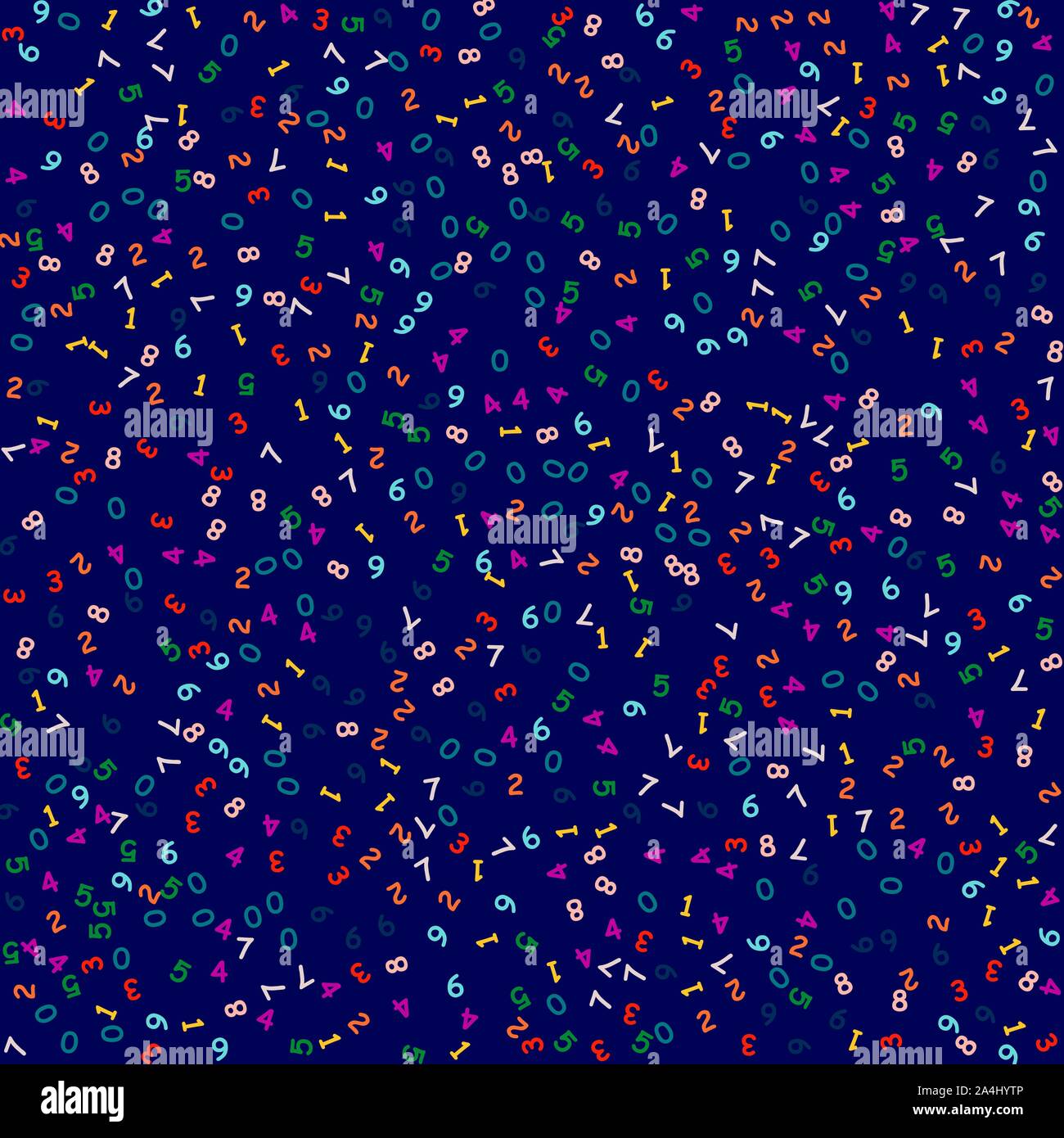 Numbers on blue background Stock Vector Images - Alamy