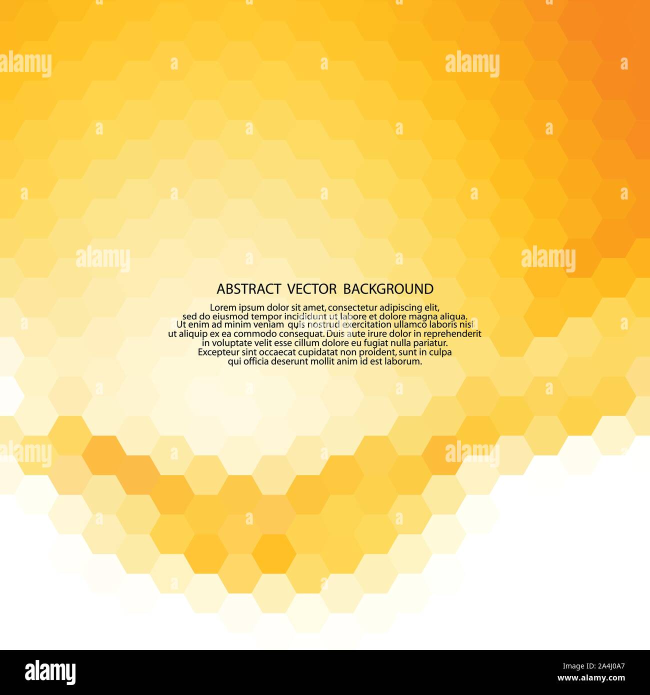 orange vector hexagons. abstract background. layout for advertising ...