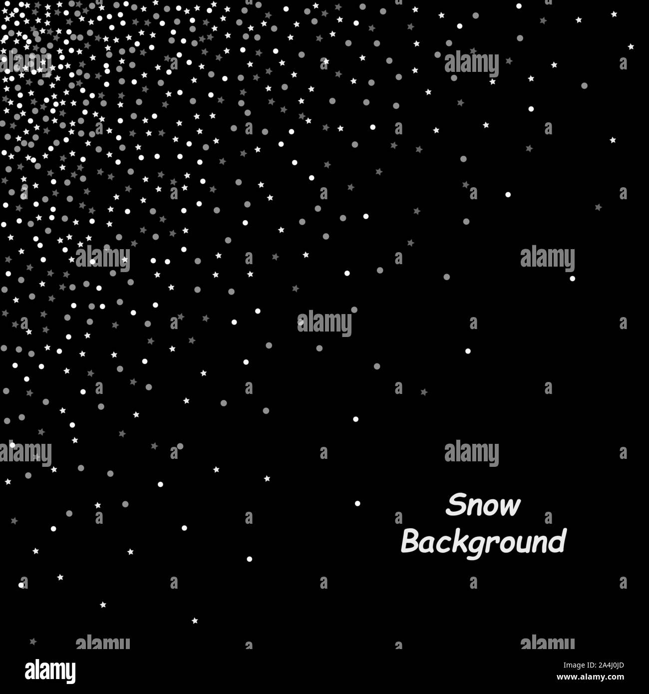 falling snow. flickering particles. abstract vector background Stock ...