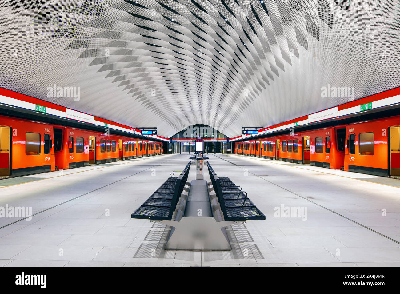 Helsinki, Finland - the underground metro system is much like the rest ...