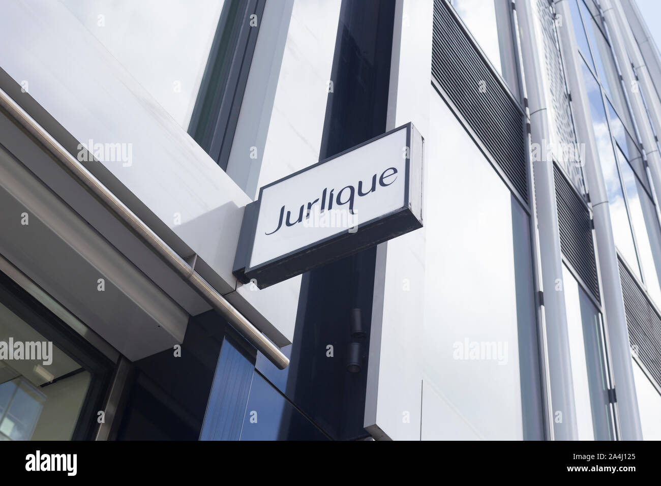 Jurlique sign logo, London, England Stock Photo - Alamy