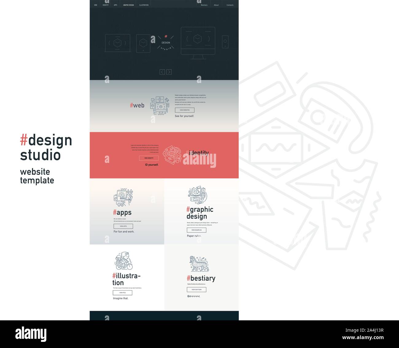 Graphic Design Studio Layout