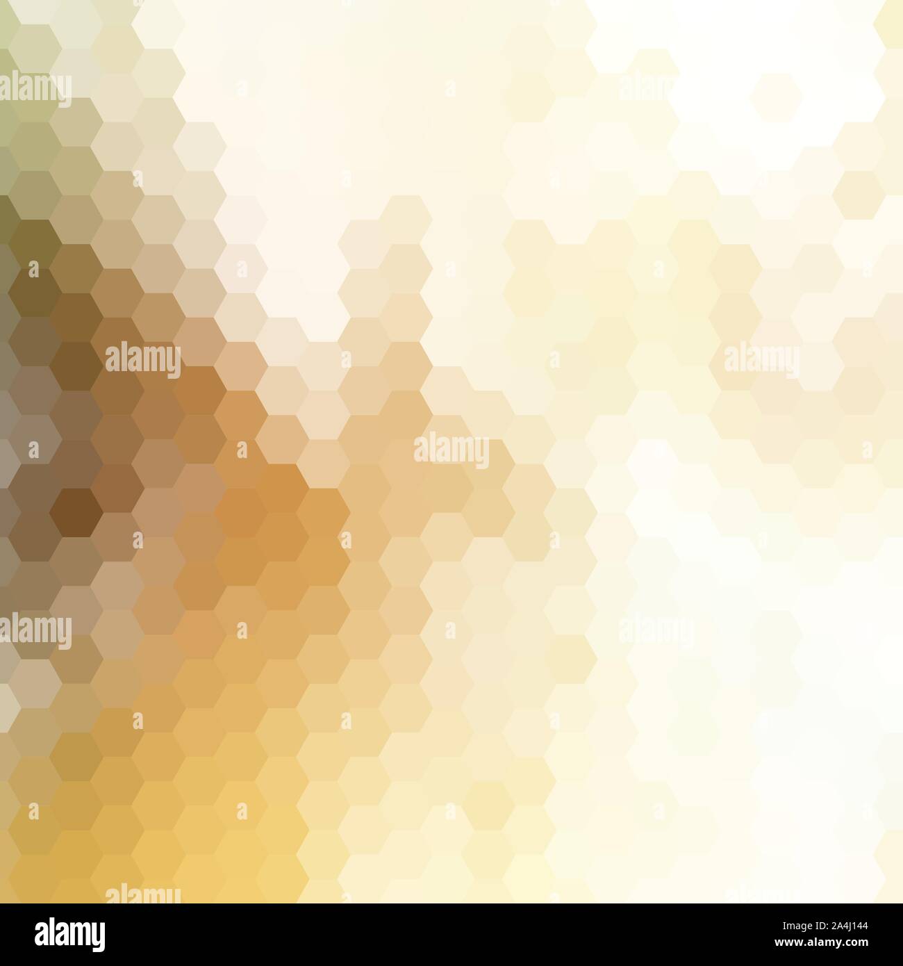 light brown vector hexagons. abstract background. layout for ...