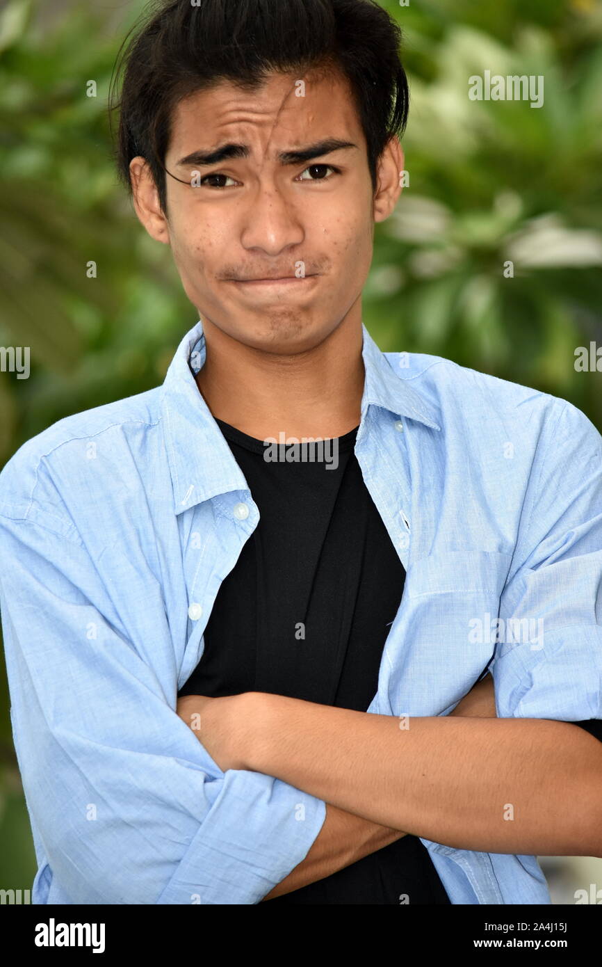 Stubborn Asian Male Person Stock Photo - Alamy