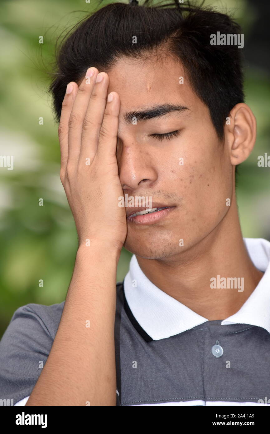 An Adult Male And Sadness Stock Photo - Alamy