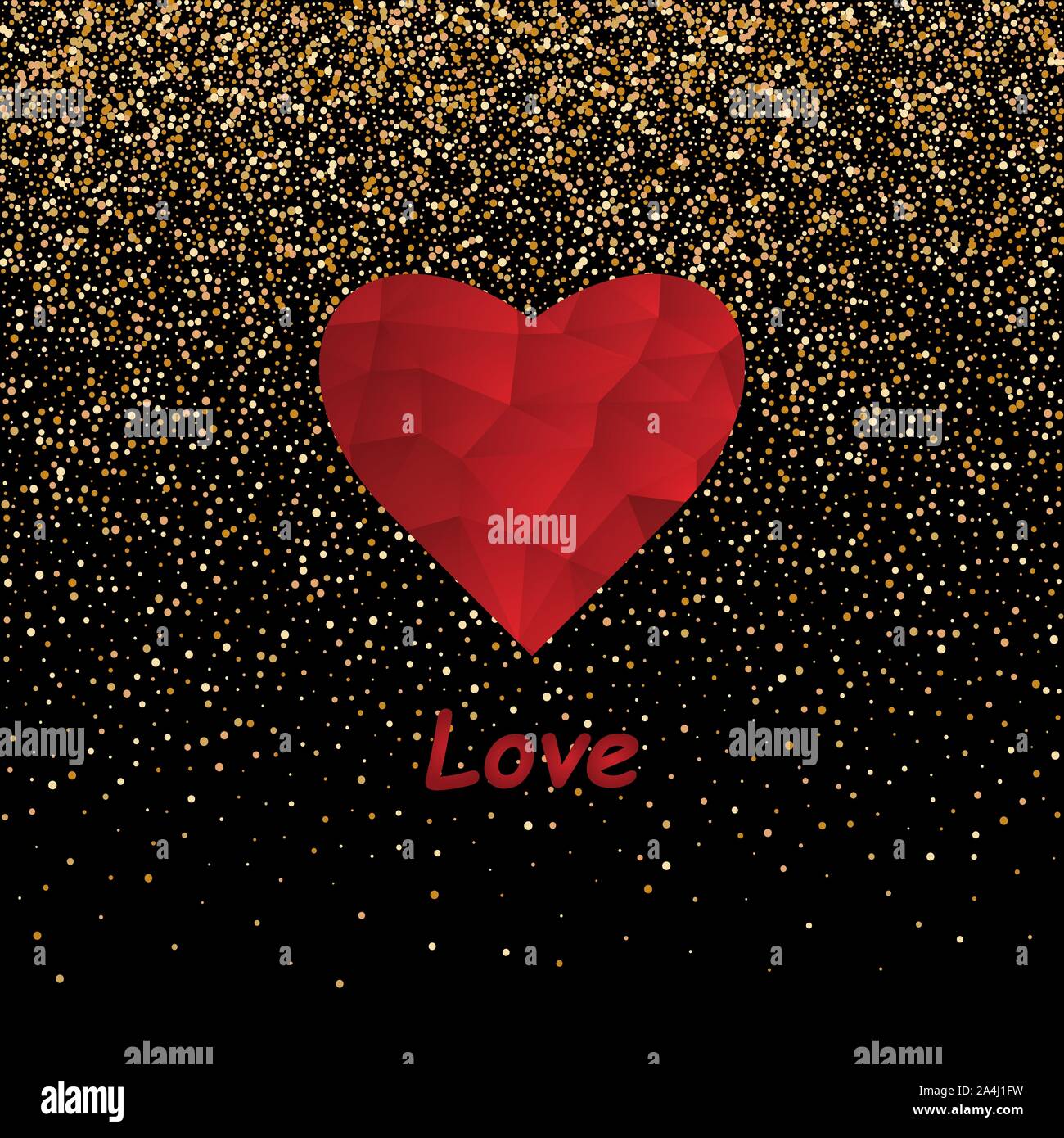 Beautiful black couple red Stock Vector Images - Alamy