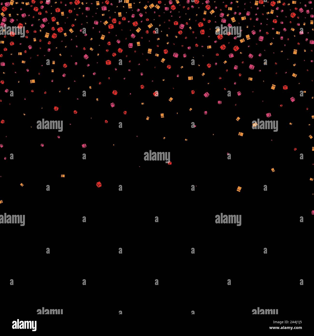 falling red cubes. abstract vector background Stock Vector Image & Art ...