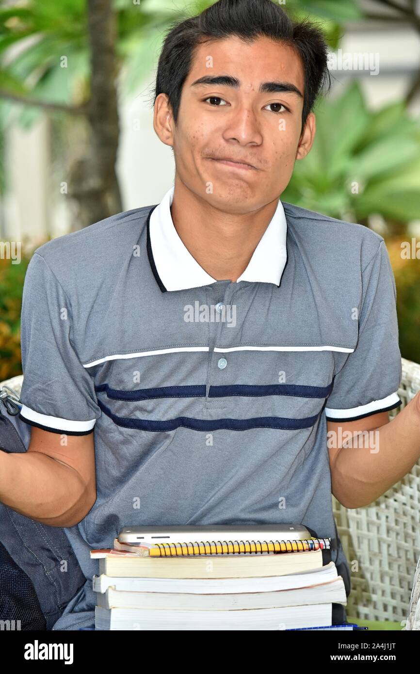 Youthful diverse male student hi-res stock photography and images - Alamy