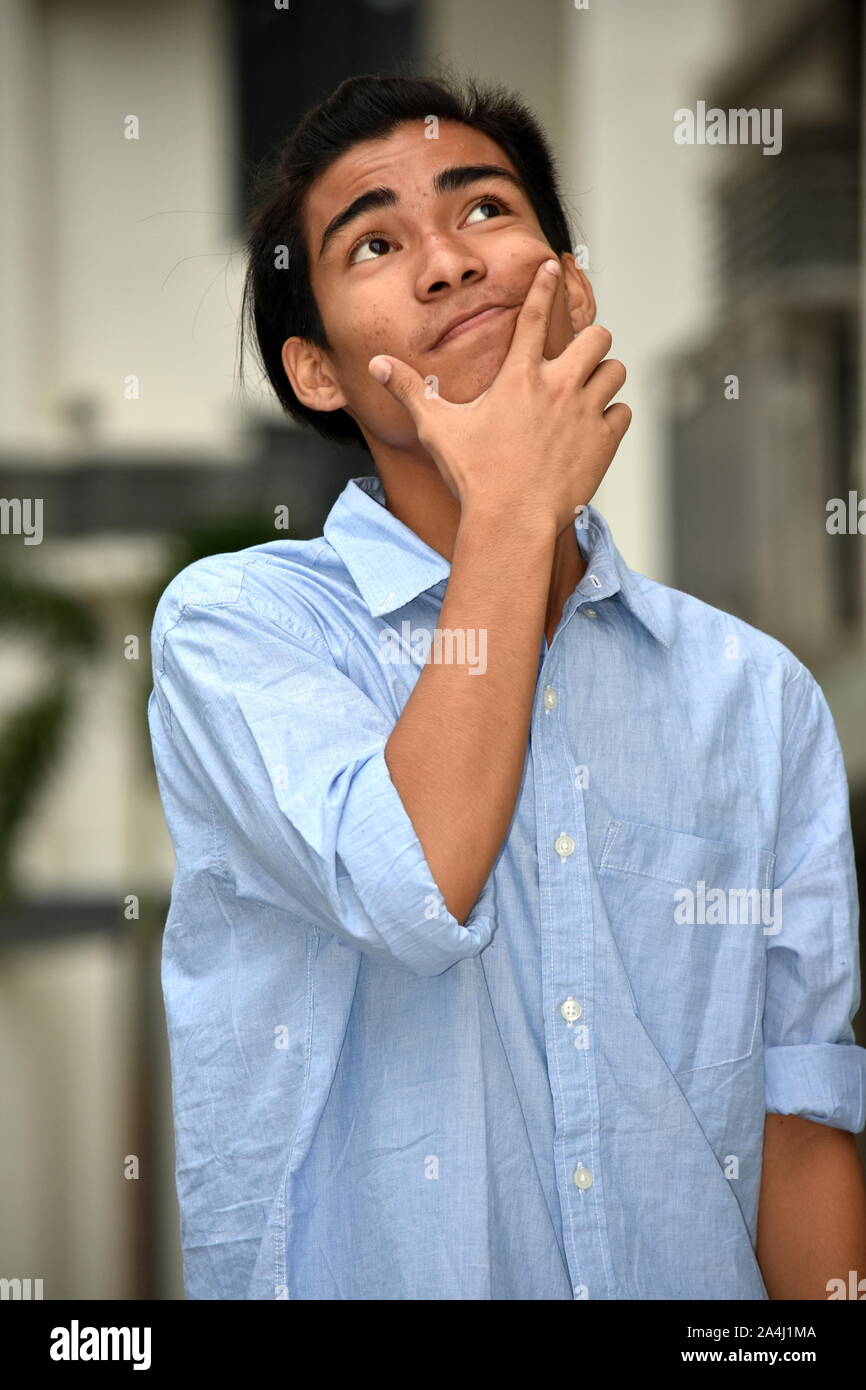 An Adult Male Making A Decision Stock Photo - Alamy