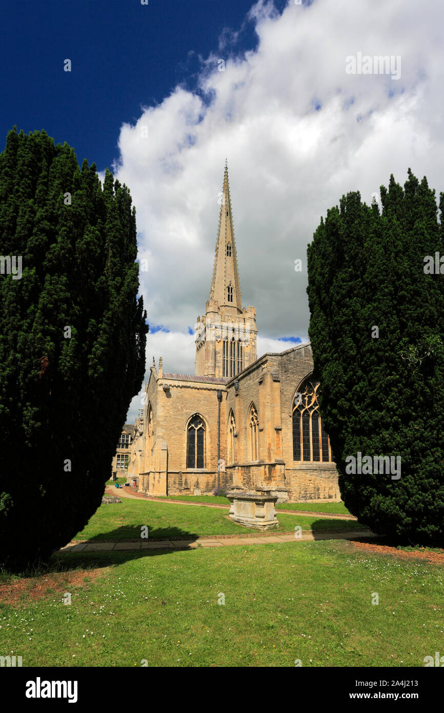 St Peters church, Oundle town, Northamptonshire, England, UK Stock ...