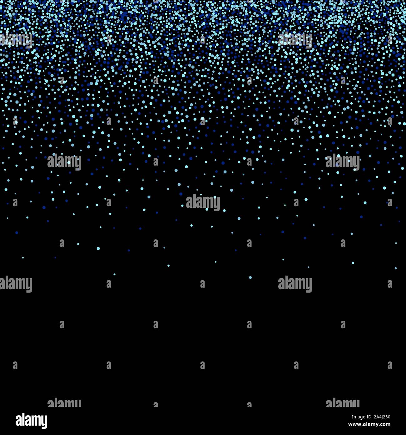 falling blue circles on a black background. Photo Frame. Celebration ...