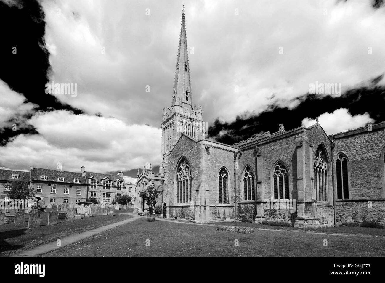St Peters church, Oundle town, Northamptonshire, England, UK Stock ...