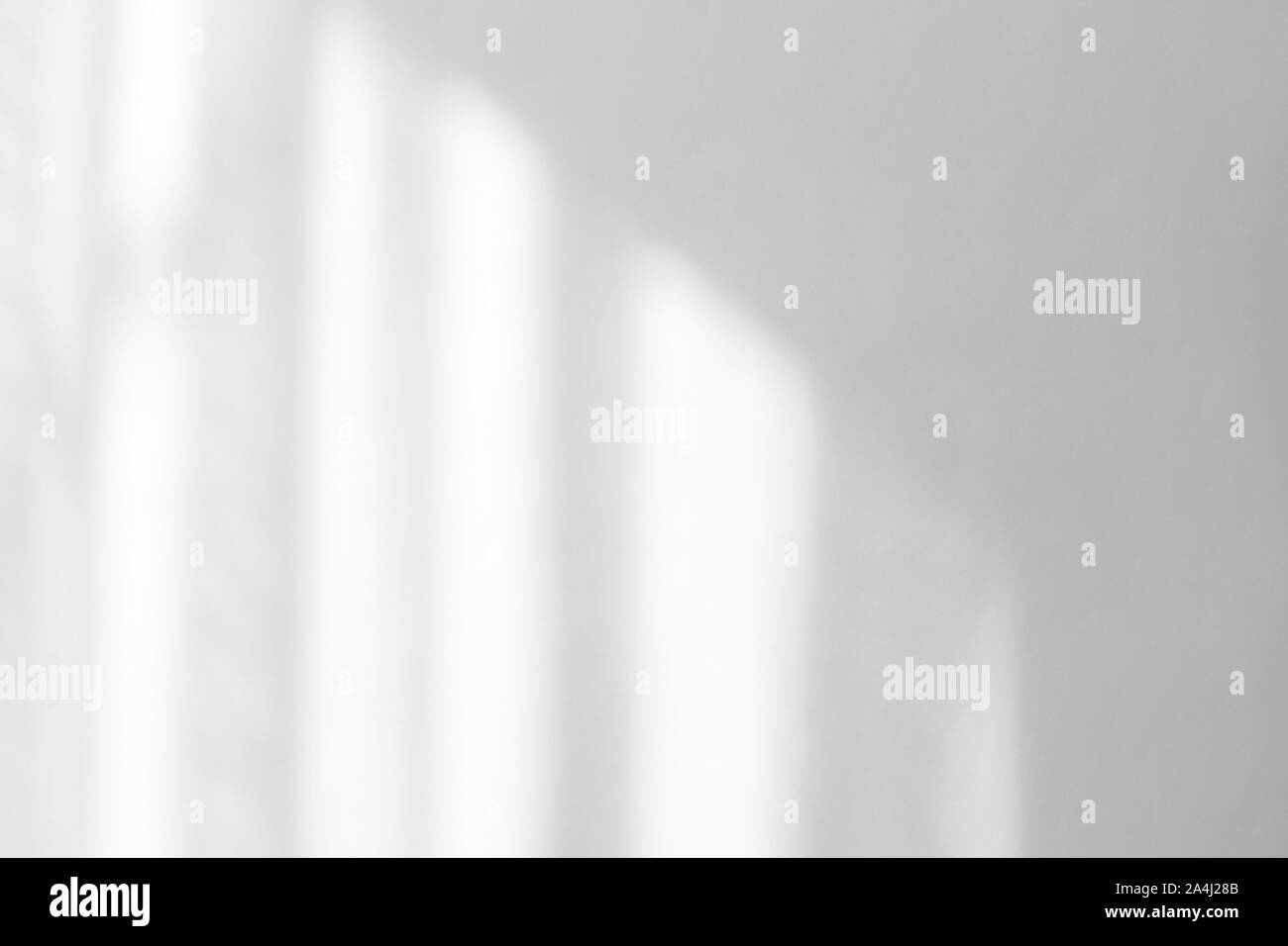 Organic drop diagonal shadow on a white wall, overlay effect for photo ...