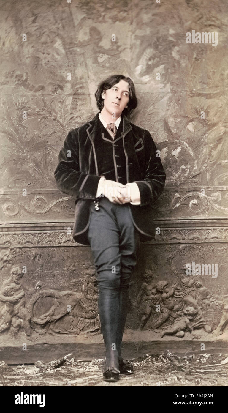 Oscar Wilde, 1854 - 1900. Irish poet and playwright. After a photogaph ...