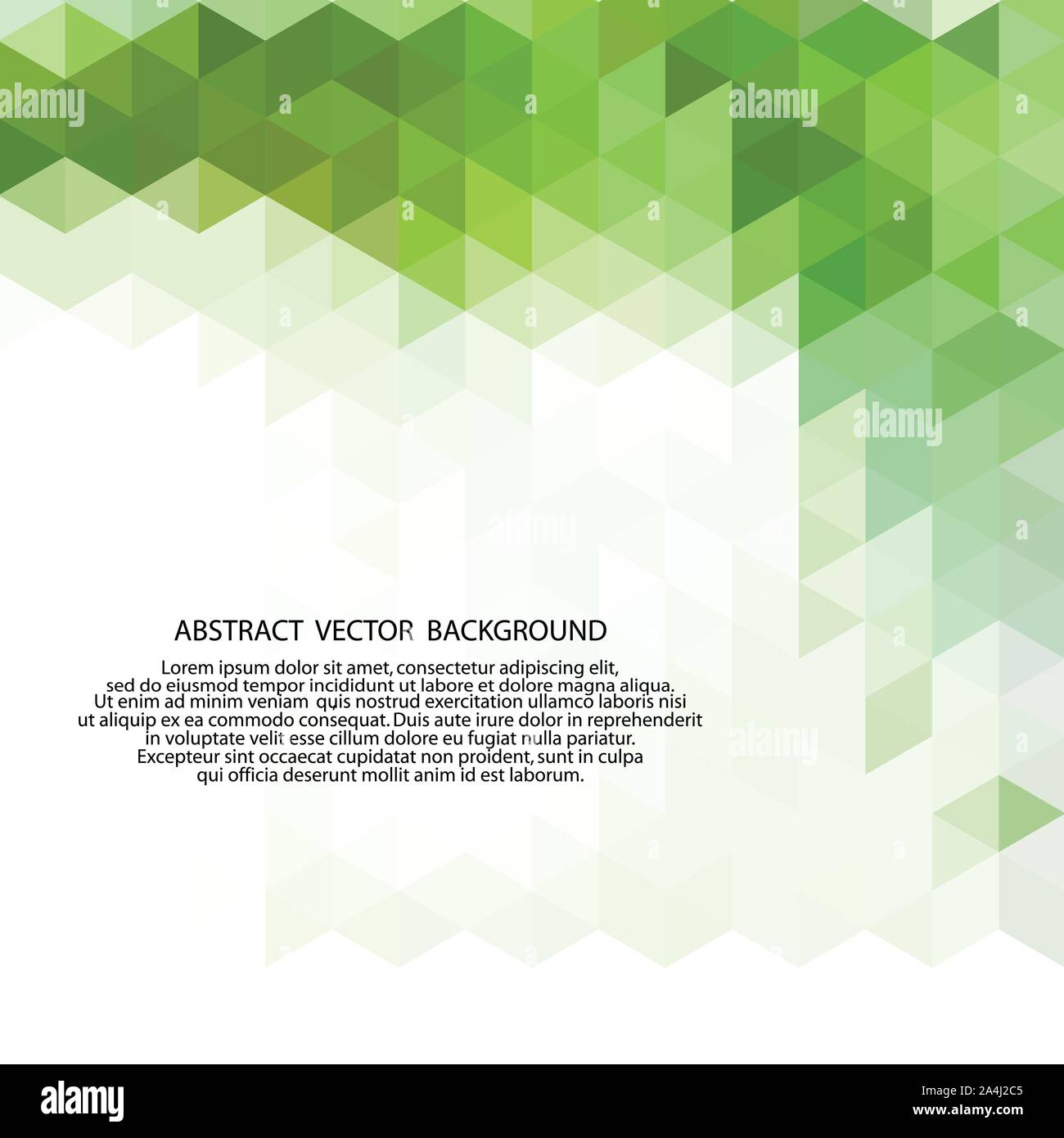 green abstract triangles layout for advertising Stock Vector Image ...