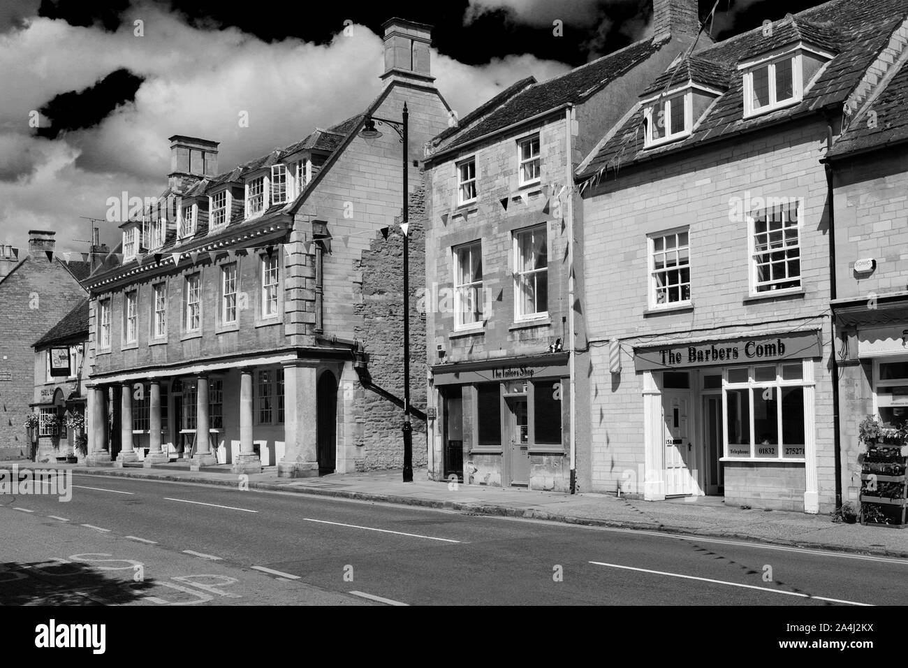 Street view in Oundle Town, Northamptonshire; England; UK Stock Photo ...
