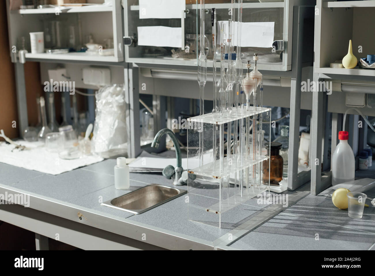 chemical laboratory containers for experiments chemistry technology ...