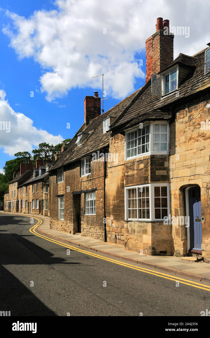 Street view in Oundle Town, Northamptonshire; England; UK Stock Photo ...