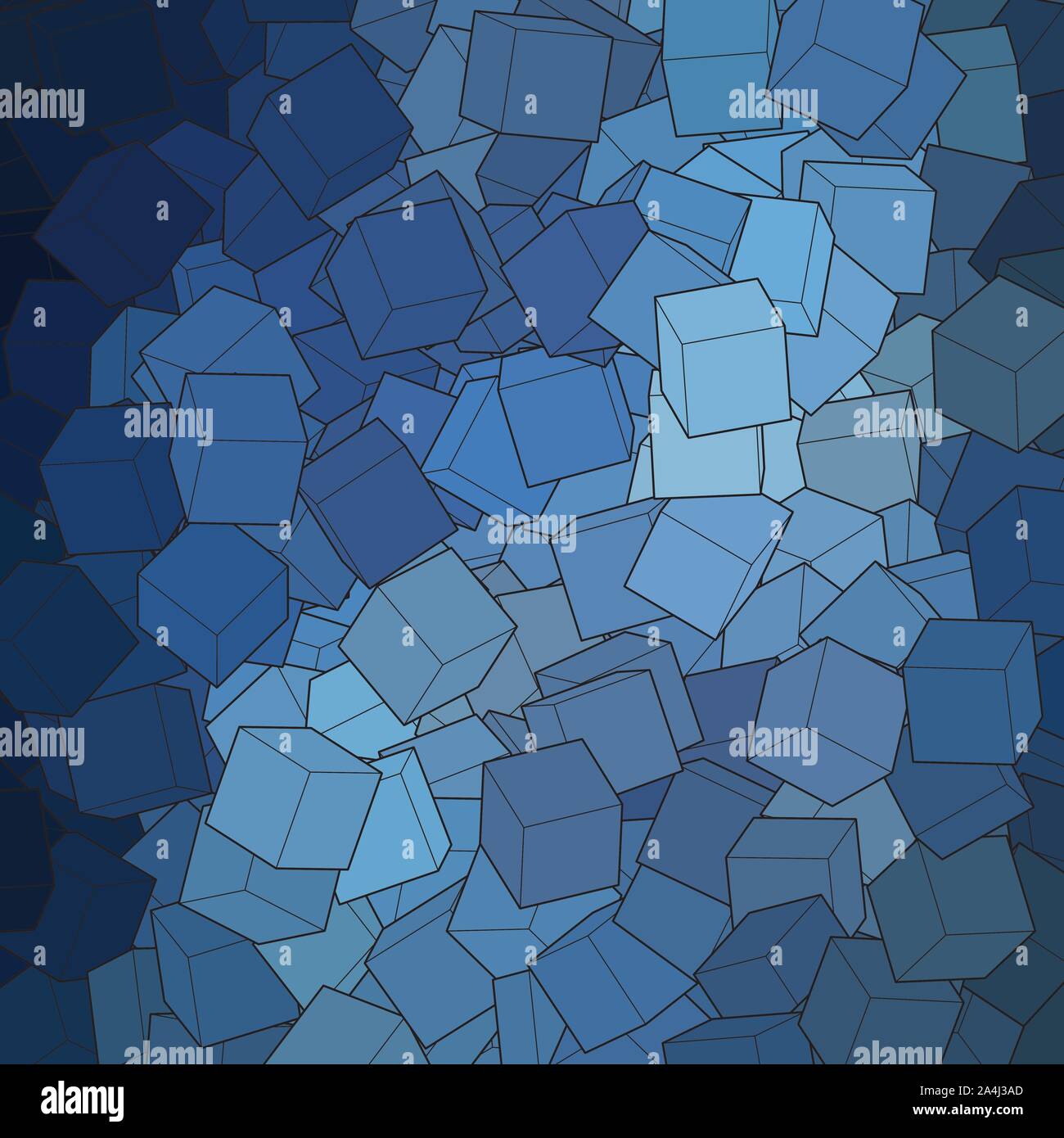 vector blue cubes. presentation layout Stock Vector Image & Art - Alamy
