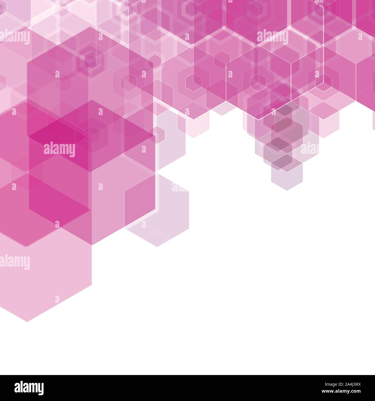 abstract geometric background. pink hexagons. layout for advertising ...