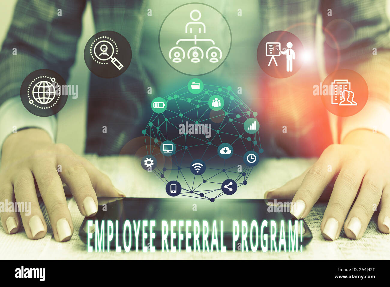 Conceptual hand writing showing Employee Referral Program. Concept ...