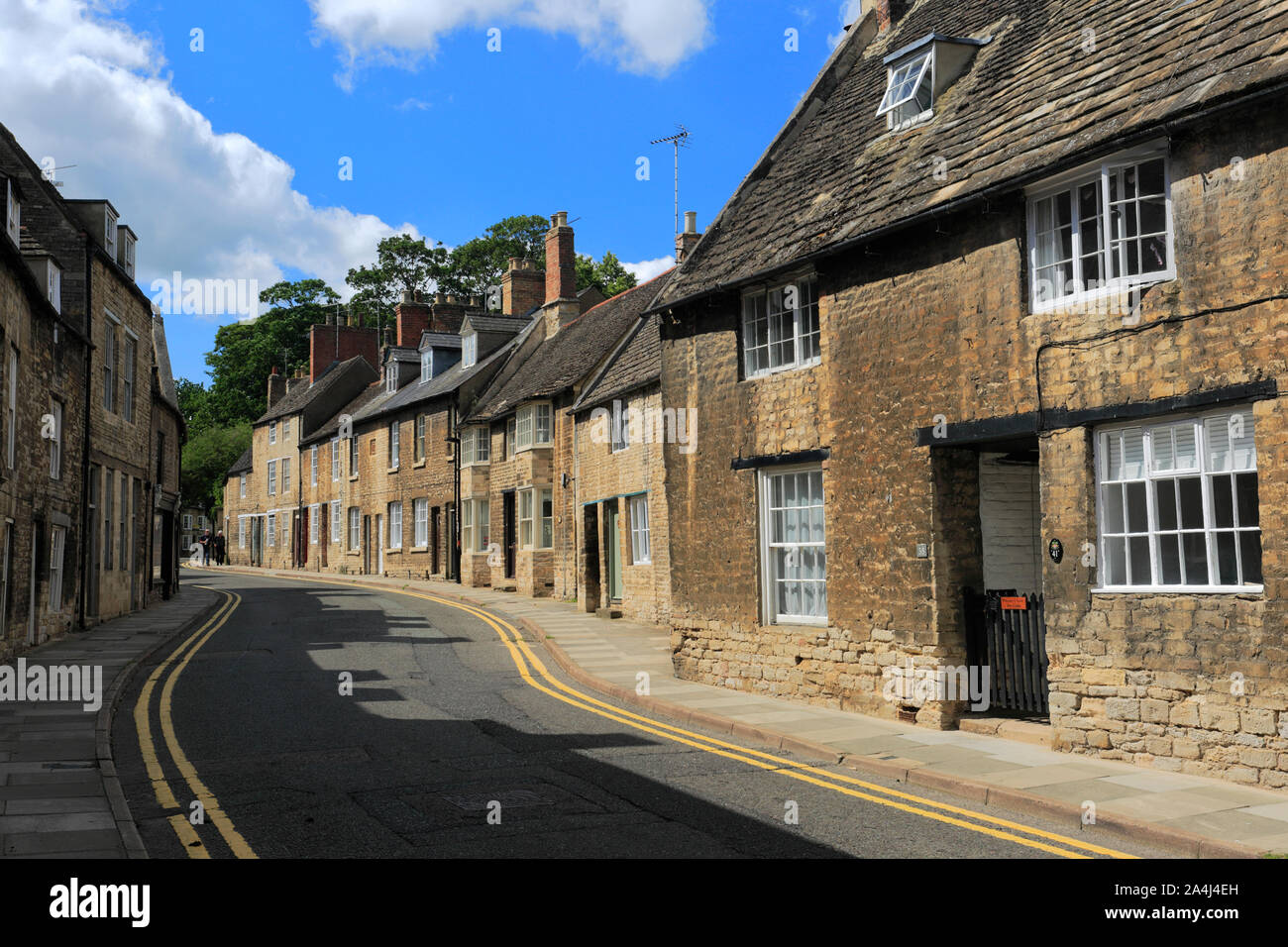 Street view in Oundle Town, Northamptonshire; England; UK Stock Photo ...