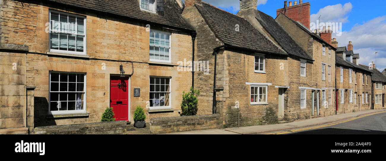 Street view in Oundle Town, Northamptonshire; England; UK Stock Photo ...