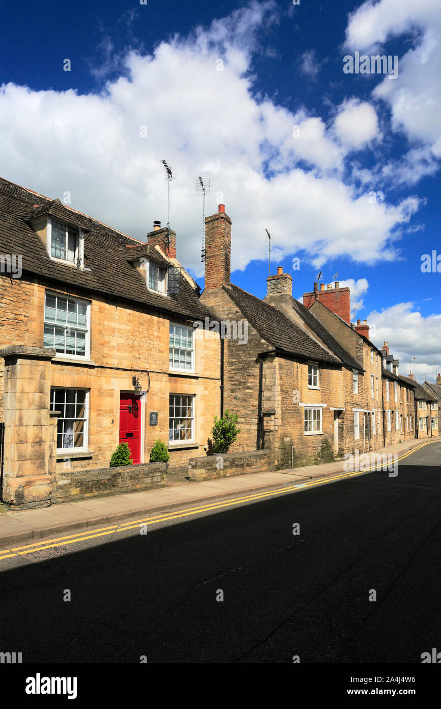 Street view in Oundle Town, Northamptonshire; England; UK Stock Photo ...