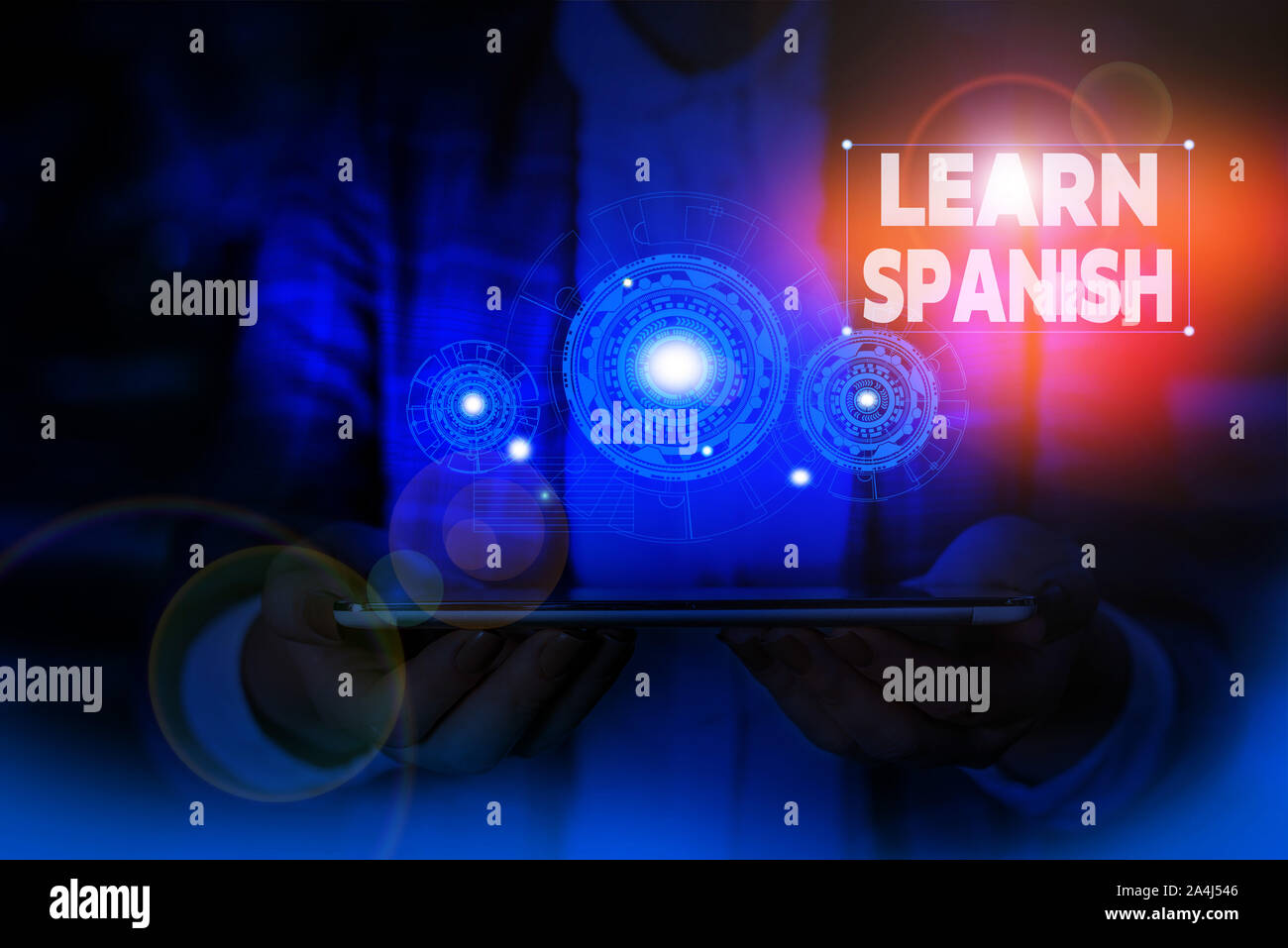Handwriting text writing Learn Spanish. Conceptual photo Translation ...