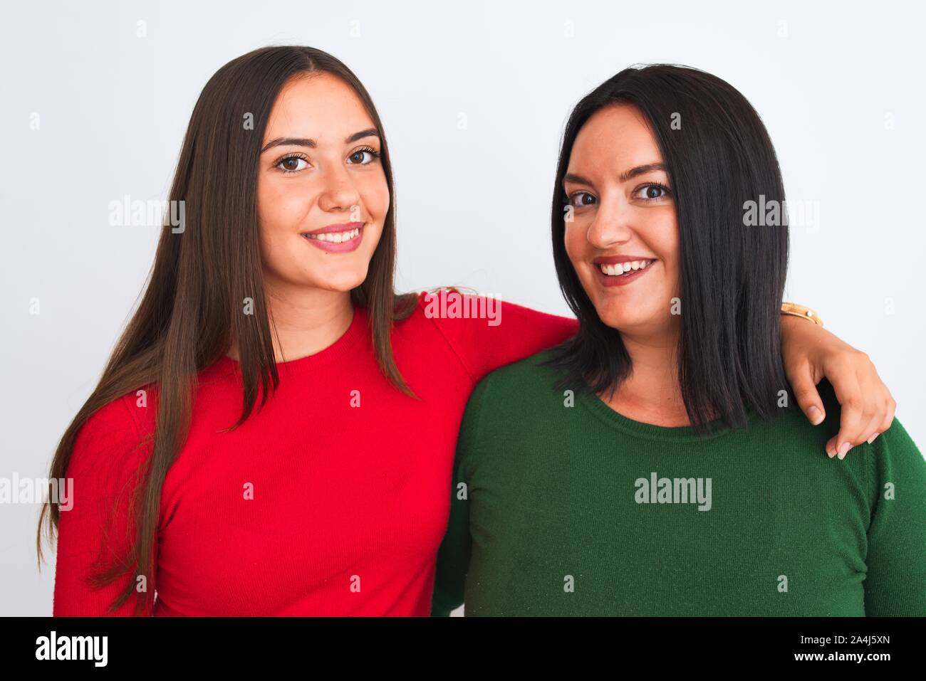 Young beautiful friends smiling happy and confident wearing casual ...