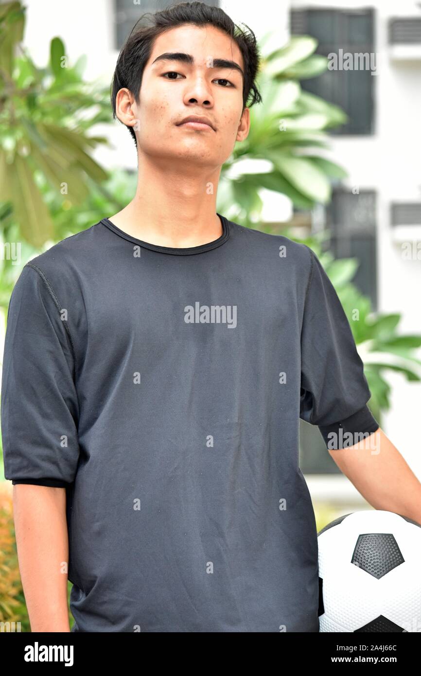 Serious Male Athlete Stock Photo - Alamy