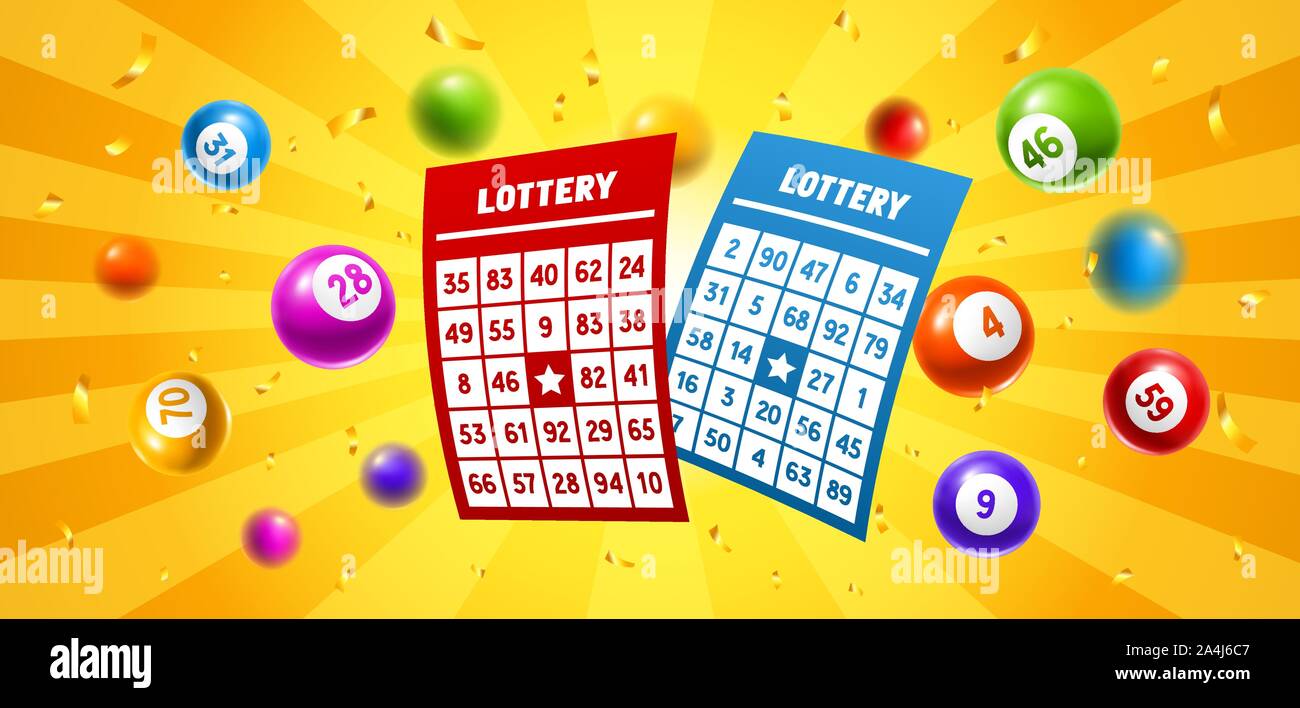 Lottery tickets background Stock Vector Images - Alamy