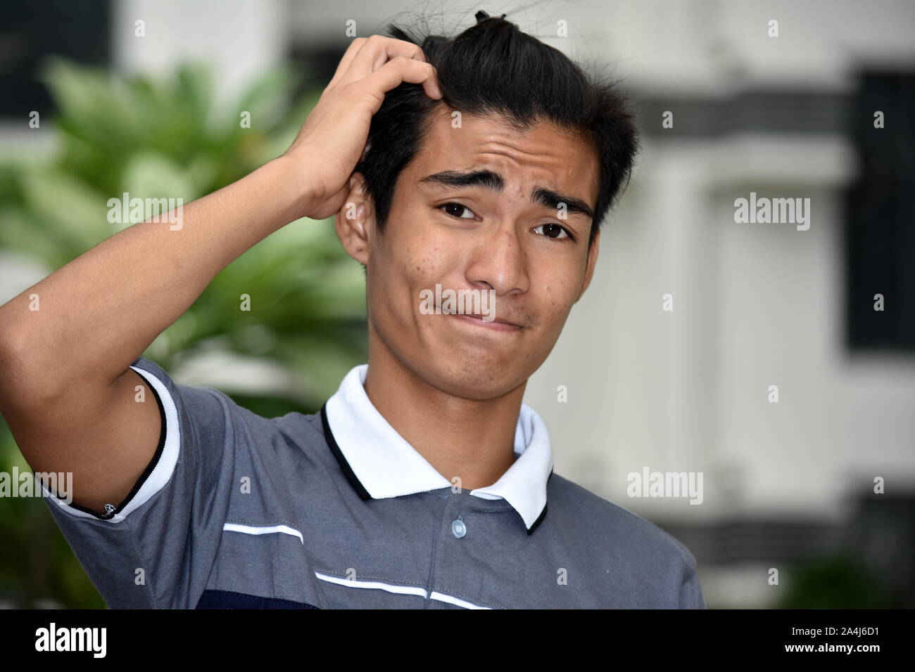 Confused Male Man Stock Photo - Alamy