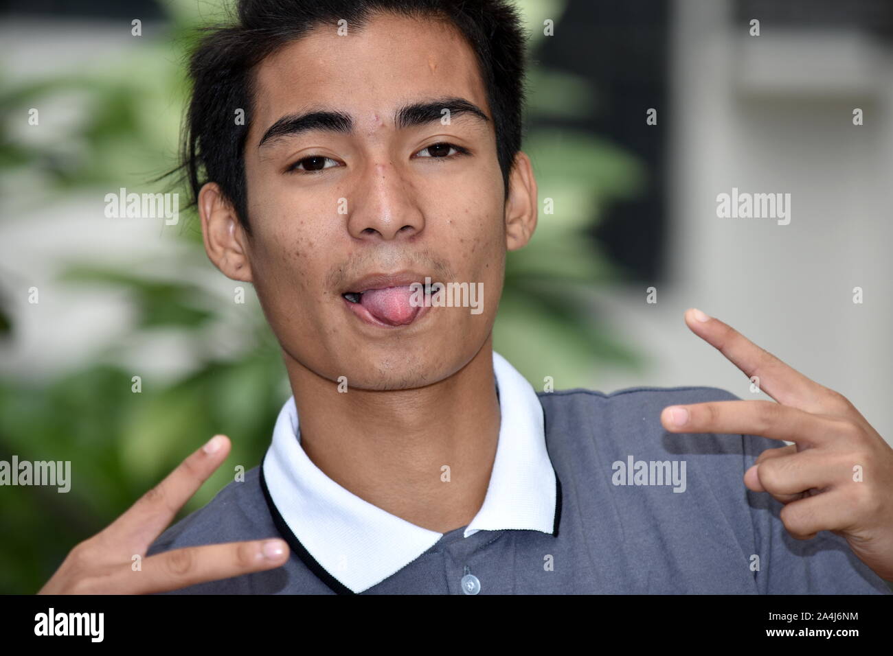 Silly Diverse Person Stock Photo - Alamy