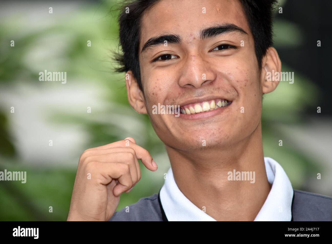 Smiling Handsome Diverse Male Stock Photo - Alamy