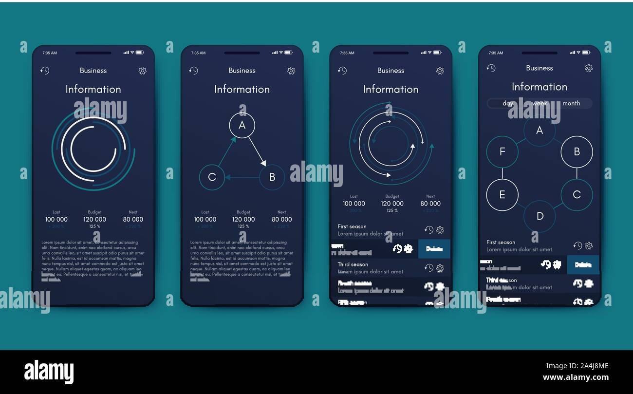 Different UI, UX, GUI screens and flat web icons for mobile apps, responsive website including ...