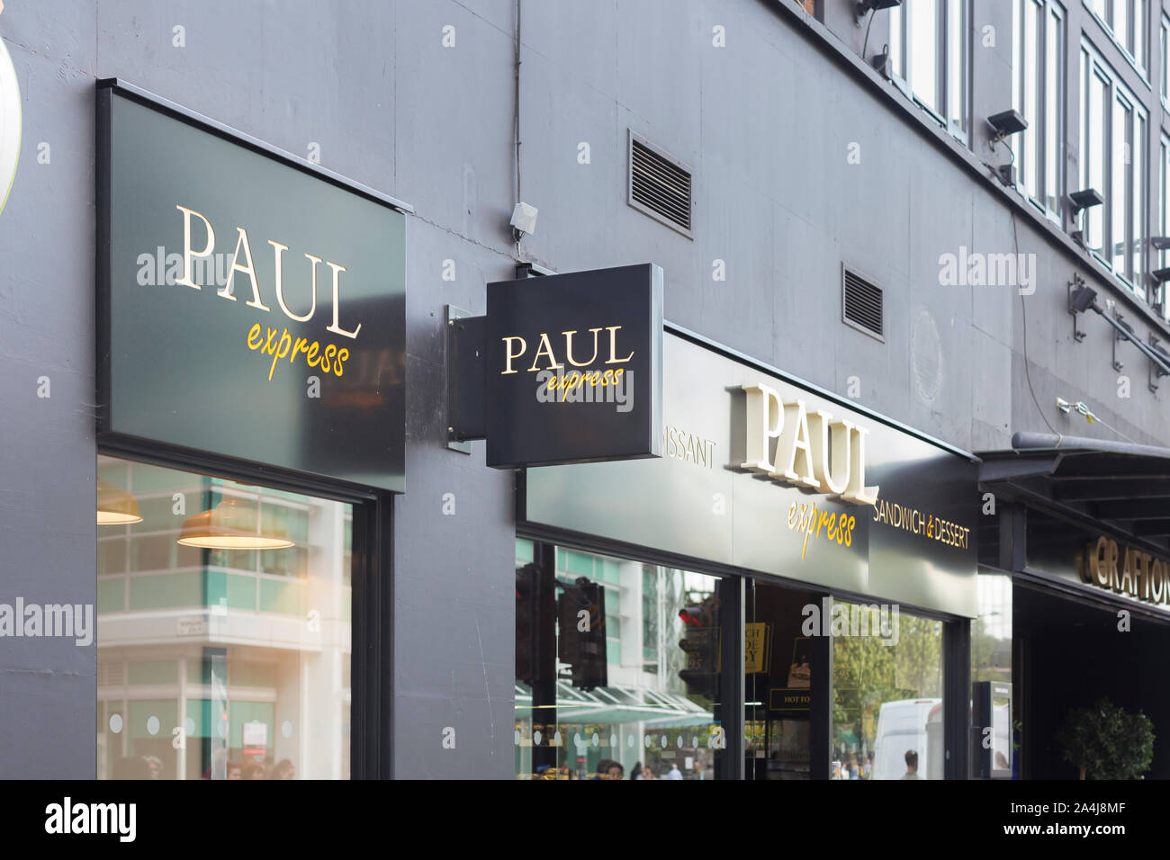 Paul express sign logo, London, England Stock Photo - Alamy